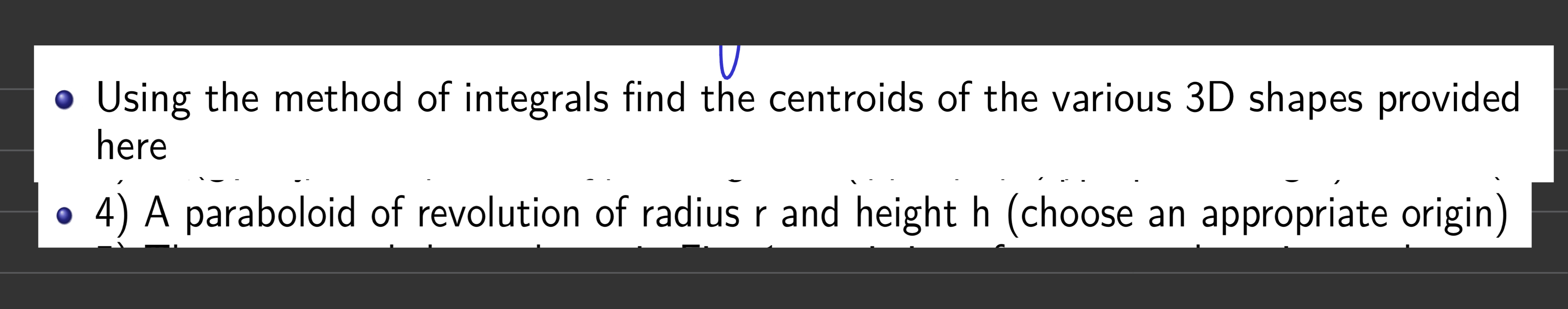 Solved • Using the method of integrals find the centroids of | Chegg.com