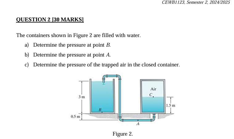 Solved QUESTION 2 [30 ﻿MARKS] ﻿The containers shown in | Chegg.com
