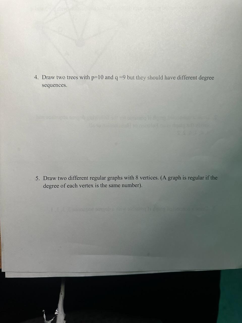 Solved 4. Draw two trees with p=10 and q=9 but they should | Chegg.com