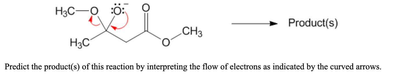 Solved H3C-0 Ö: Product(s) CH3 H3C Predict the product(s) of | Chegg.com