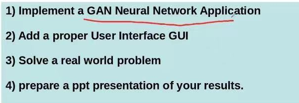 Solved 1) Implement a GAN Neural Network Application 2) Add | Chegg.com
