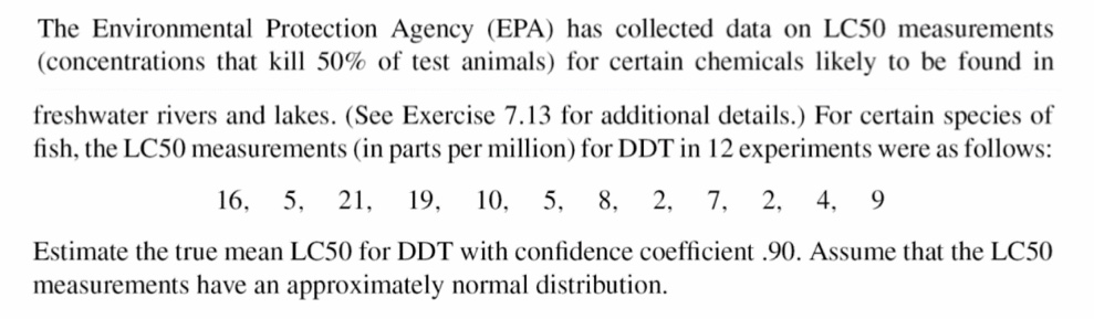 Solved The Environmental Protection Agency (EPA) has | Chegg.com