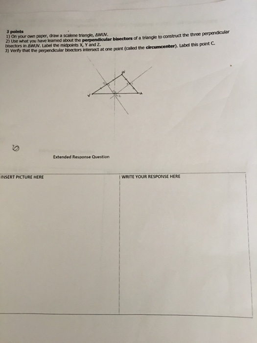 Solved 3 points 1) On your own paper, draw a scalene | Chegg.com