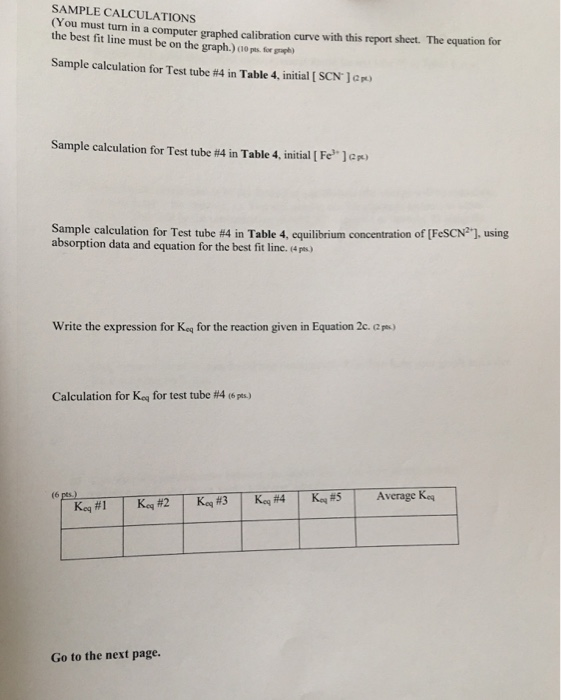 Solved Table 1: Calibration Curve Data Tube # Vol, of 0.200M | Chegg.com