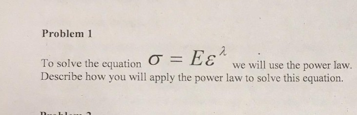 Solved Problem 1 To solve the equation Describe how you will | Chegg.com