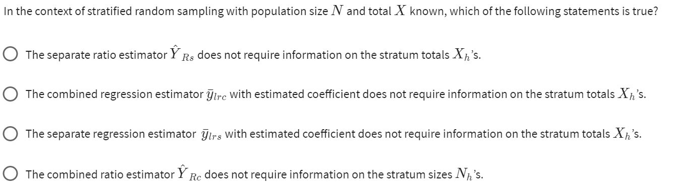 Solved In The Context Of Stratified Random Sampling With