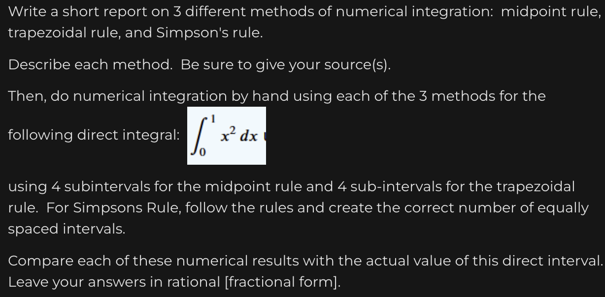 Solved Write a short report on 3 different methods of | Chegg.com