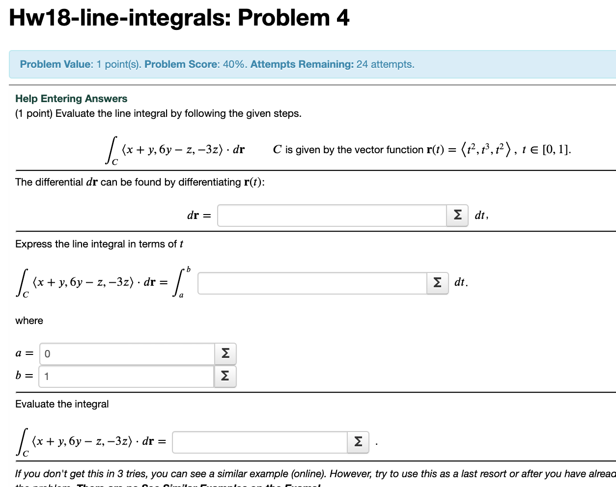 Solved Hw18-line-integrals: Problem 4 Problem Value: 1 | Chegg.com