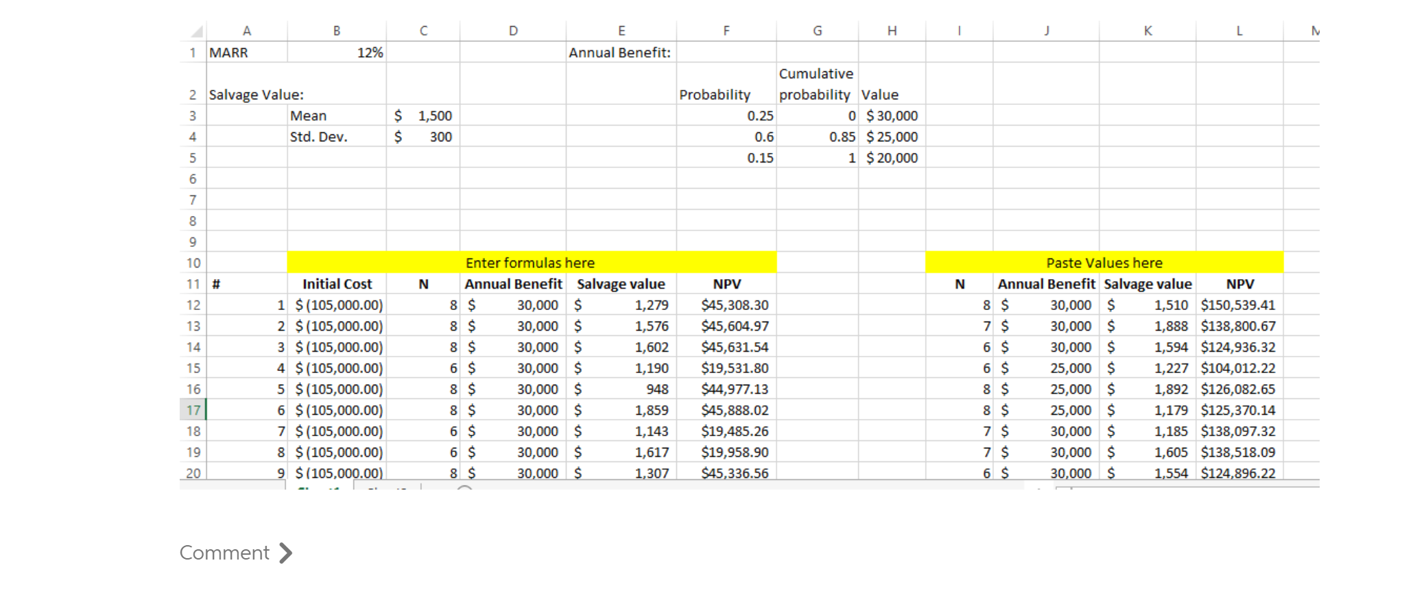 Solved Show all formulas below and complete all tables | Chegg.com