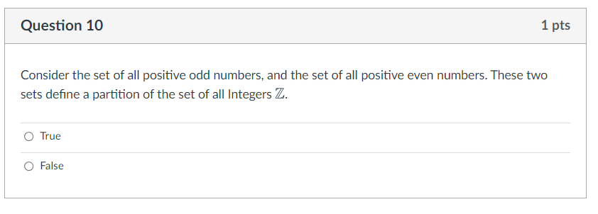 Solved Consider the set of all positive odd numbers, and the | Chegg.com
