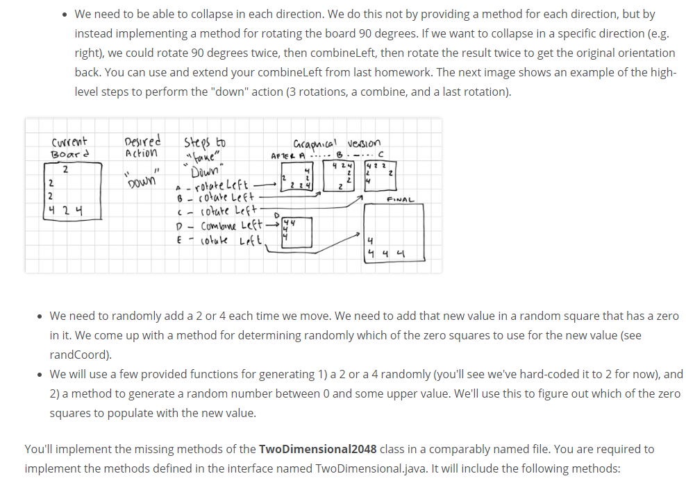 We need to be able to collapse in each direction. | Chegg.com