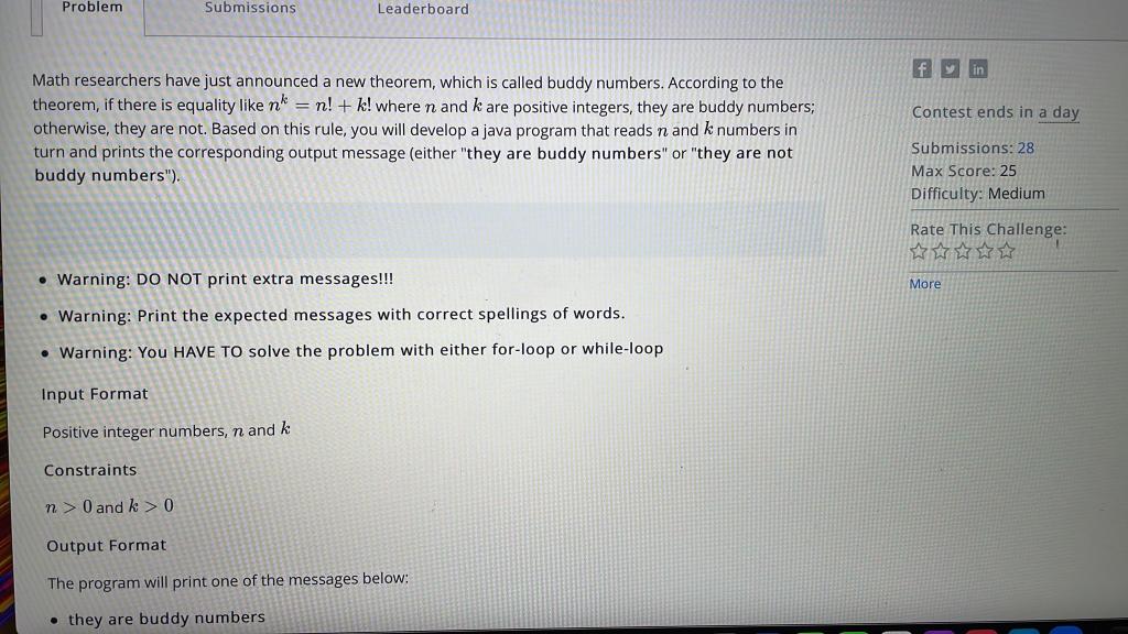 Solved Problem Submissions Leaderboard fin Contest ends in a | Chegg.com