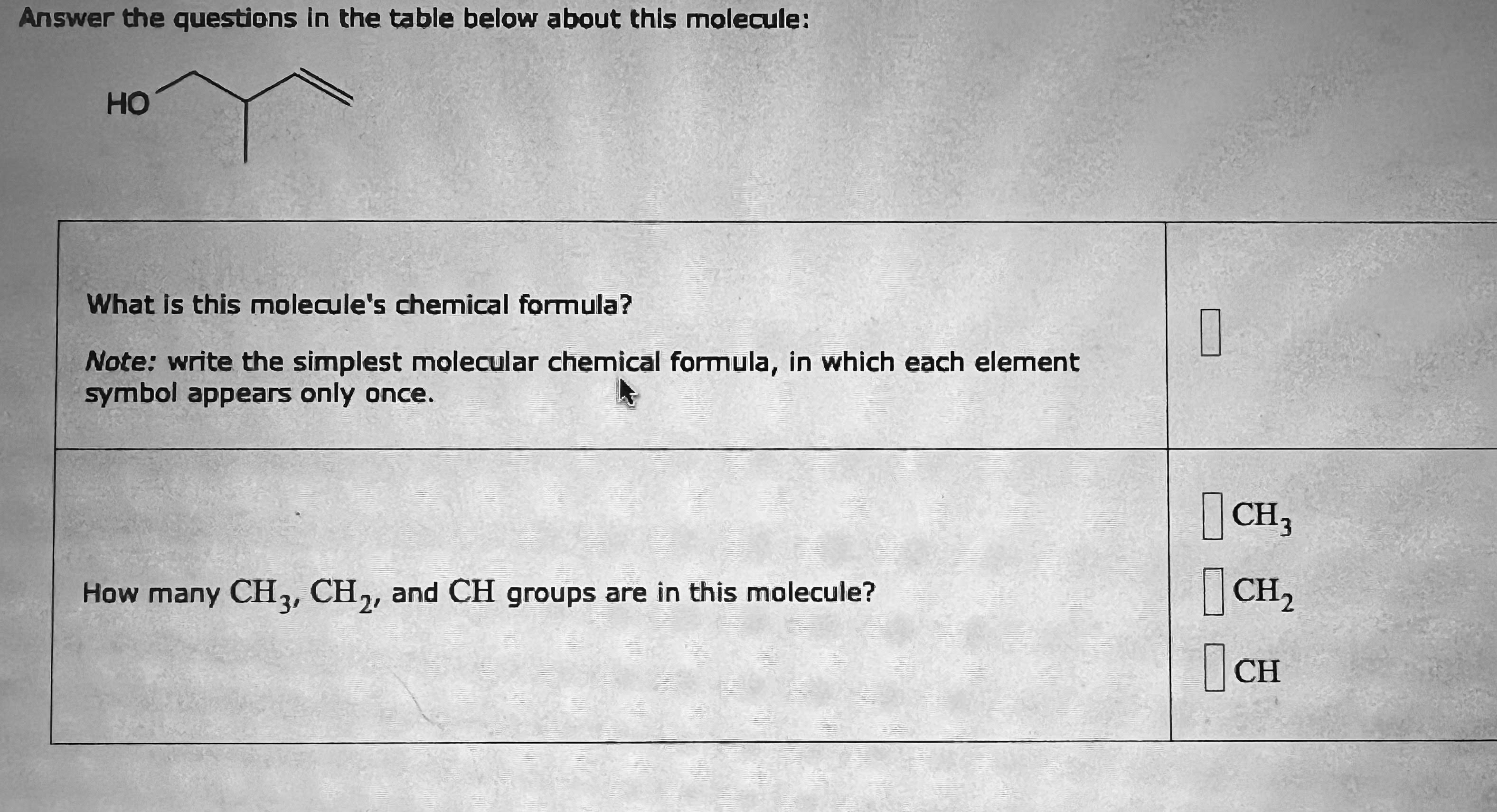 Solved Answer the questions in the table below about this | Chegg.com