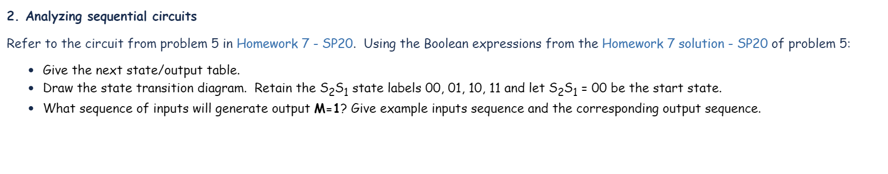 Solved 2. Analyzing sequential circuits Refer to the circuit | Chegg.com