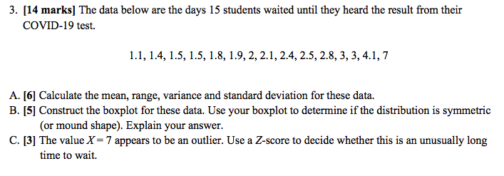 Solved 2. [10 marks] The math and stats final grades out of | Chegg.com