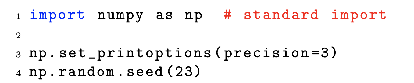 Solved import numpy as np # standard import 2 3 np. | Chegg.com