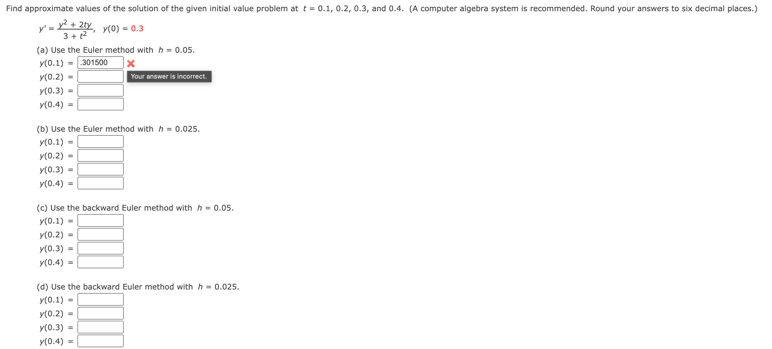 Solved by an EXPERT Find approximate values of ﻿the solution of ﻿the | Chegg.com