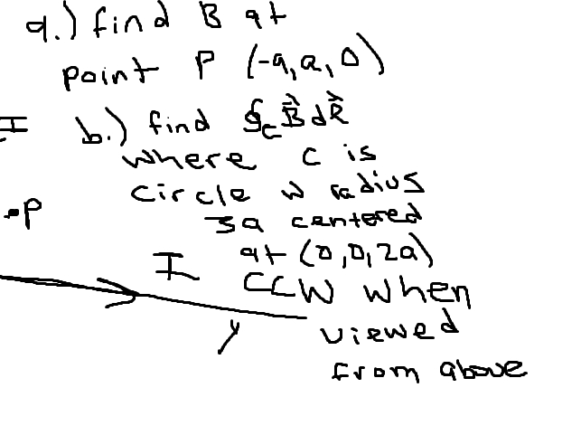 a) ﻿find B at point Pb) ﻿find ∫﻿﻿bdl | Chegg.com