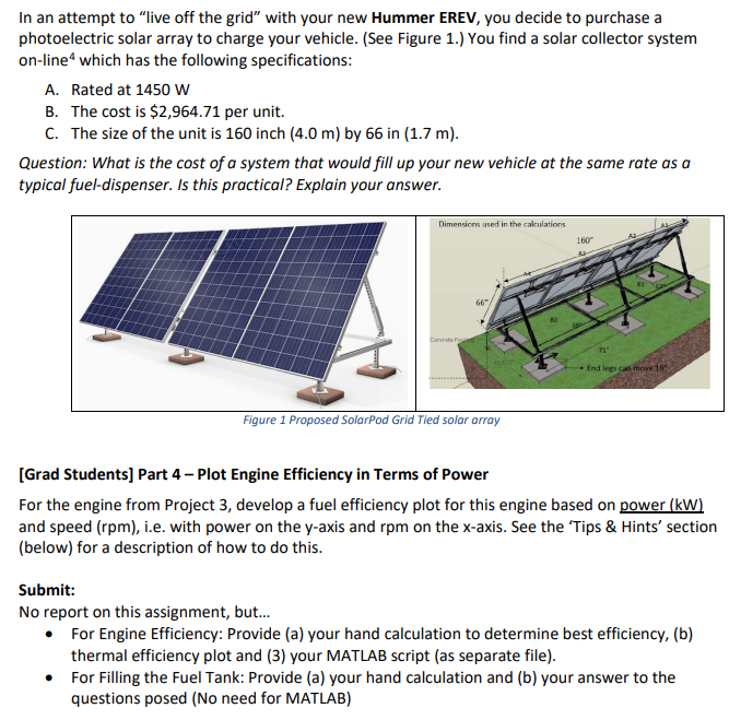 Part 1 - Hand Calculation: Engine Efficiency To | Chegg.com