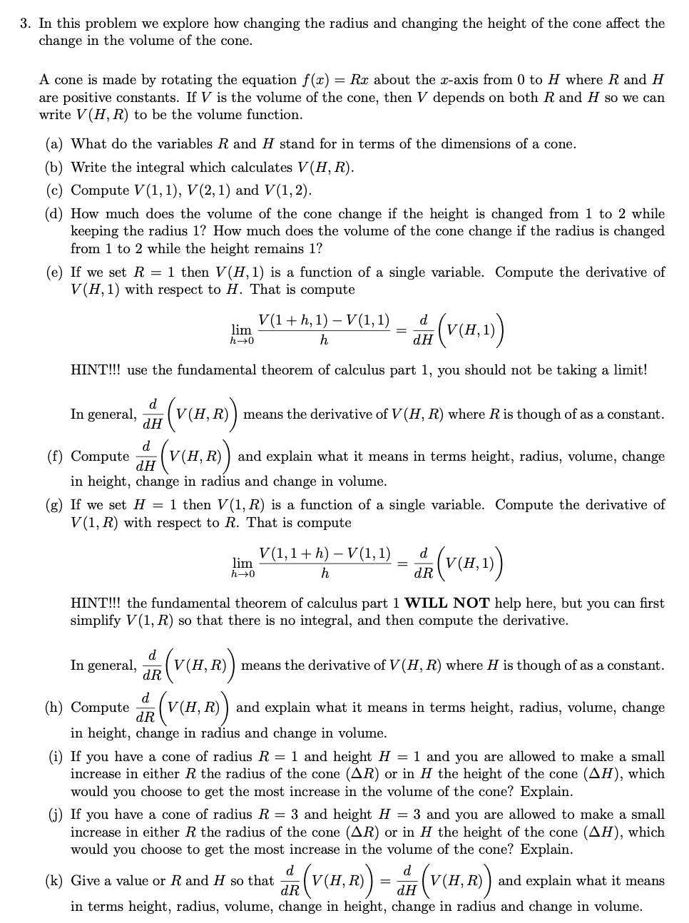 3. In this problem we explore how changing the radius | Chegg.com