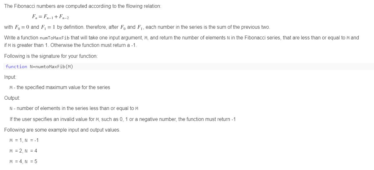 Solved The Fibonacci numbers are computed accordiing to the | Chegg.com