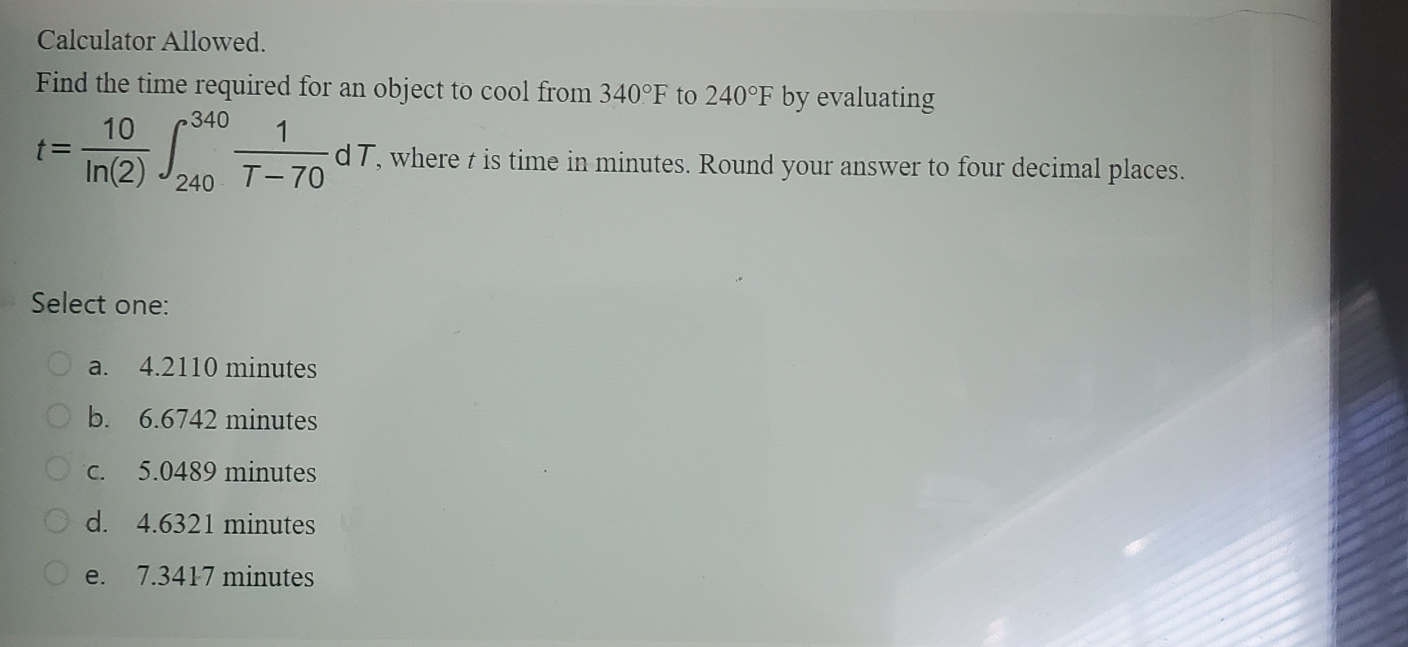 Solved Calculator Allowed. Find the time required for an | Chegg.com