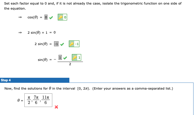 Solved Set each factor equal to 0 and, if it is not already | Chegg.com