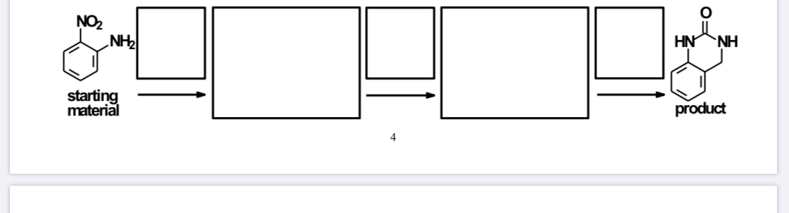 Solved NO NH2 HNNH starting material product 4 | Chegg.com
