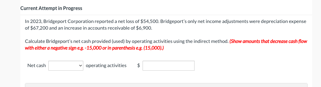 Solved Current Attempt in Progress In 2023, ﻿Bridgeport | Chegg.com