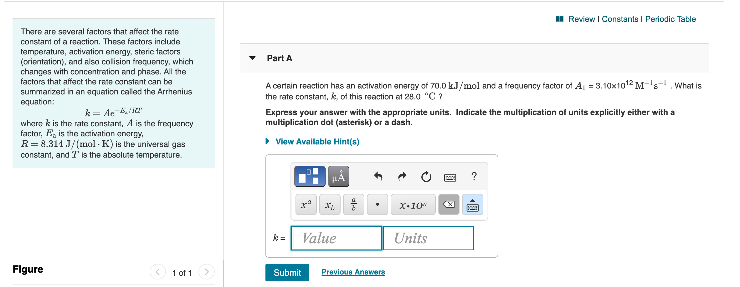 Solved II Review | Constants | Periodic Table Part A There | Chegg.com