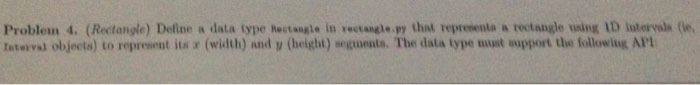 Solved Problem 4. (Rectangle) Define a data (ype Rectangle | Chegg.com