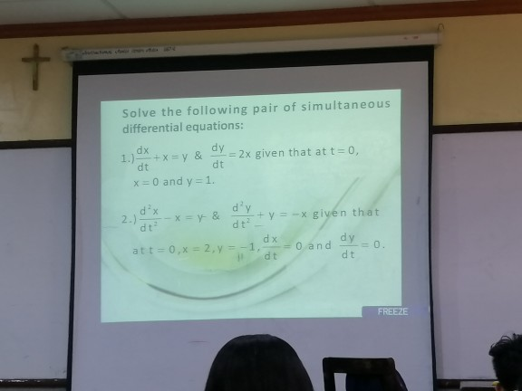 Solved Solve the following pair of simultaneous differential | Chegg.com