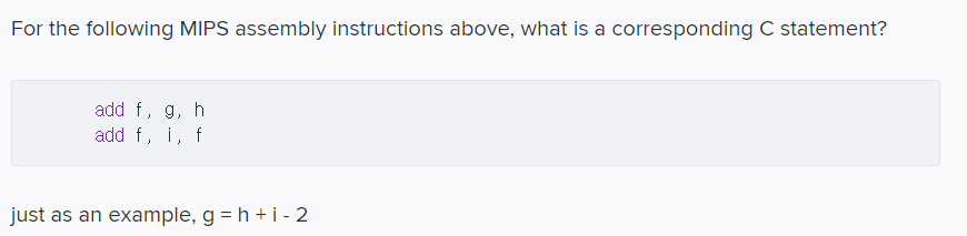 Solved For the following MIPS assembly instructions above, | Chegg.com