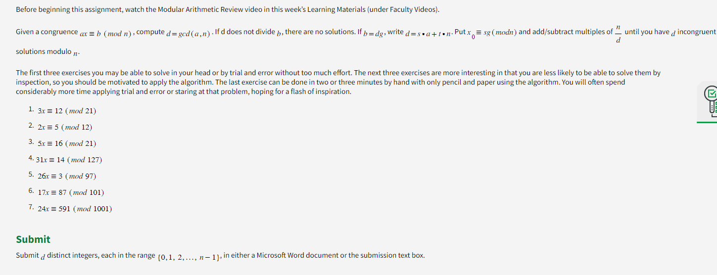 Solved Before beginning this assignment, watch the Modular | Chegg.com