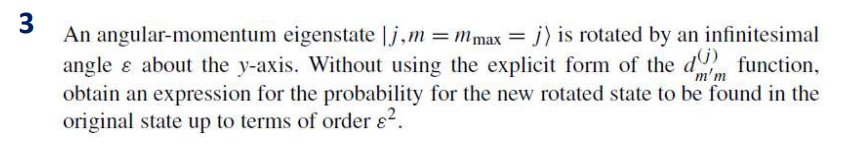 Solved An angular-momentum eigenstate ∣j,m=mmax=j is | Chegg.com