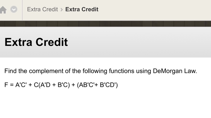 Solved Extra Credit Extra Credit Extra Credit Find the | Chegg.com
