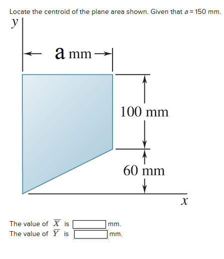 Solved Locate the centroid of ﻿the plane area shown. Given | Chegg.com
