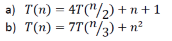 Solved Using the substitution method and T(1) = 0, solve the | Chegg.com