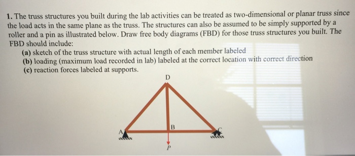 1 The Truss Structures You Built During The Lab