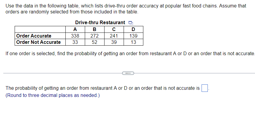 Solved Use the data in the following table, which lists | Chegg.com