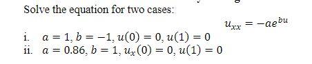 Solved Solve using Second order Central difference. plot u | Chegg.com