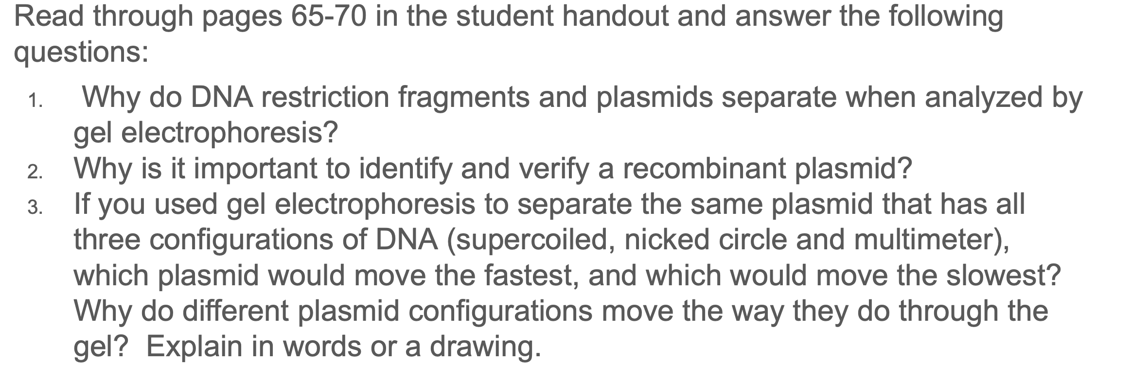 Solved Read through pages 65-70 ﻿in the student handout and | Chegg.com