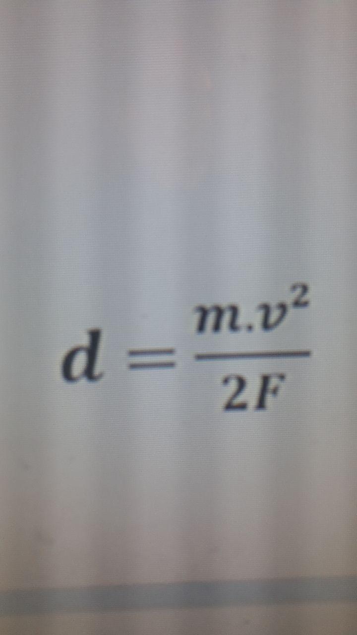 Solved m.v? d = 2F | Chegg.com