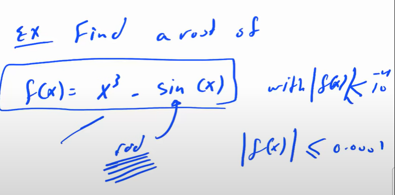 Solved EX Find a root of a f(x)= x, sin (x) - ) with saikio | Chegg.com