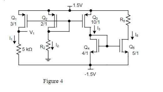 Solved 4) The current steering circuit of Figure 4 is | Chegg.com