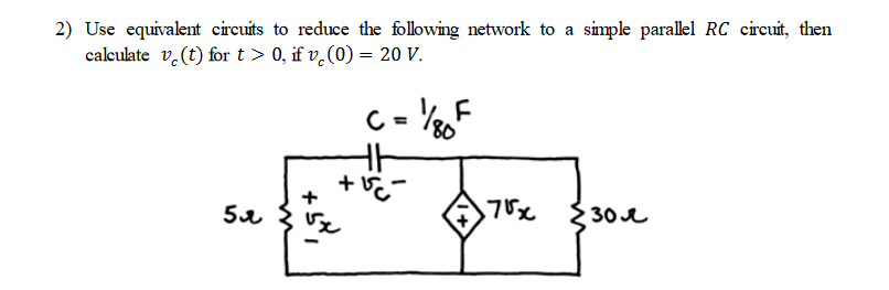 Solved 2) Use equivalent circuits to reduce the following | Chegg.com