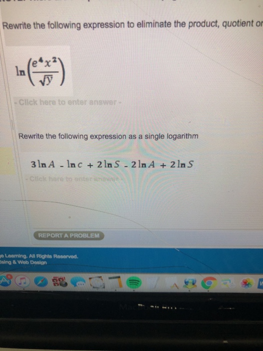 Solved Rewrite the following expression to eliminate the | Chegg.com