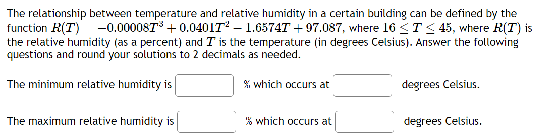 Solved The relationship between temperature and relative | Chegg.com