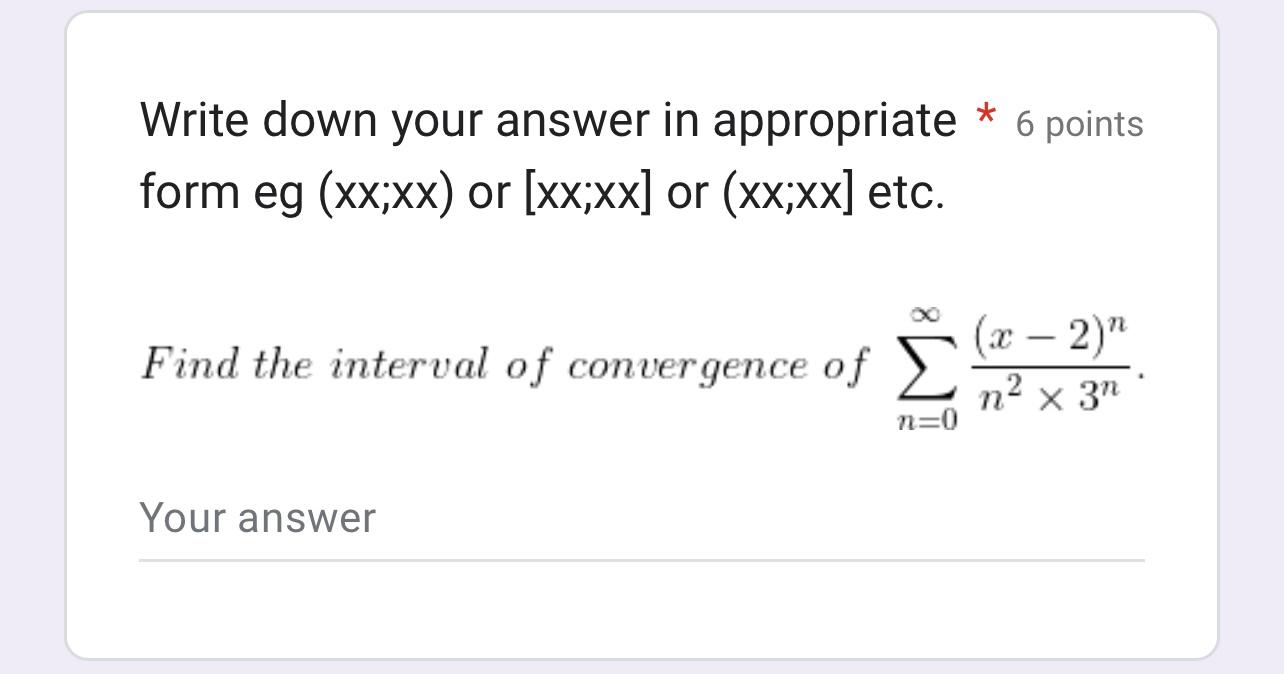 Solved Write down your answer in appropriate * 6 points form | Chegg.com