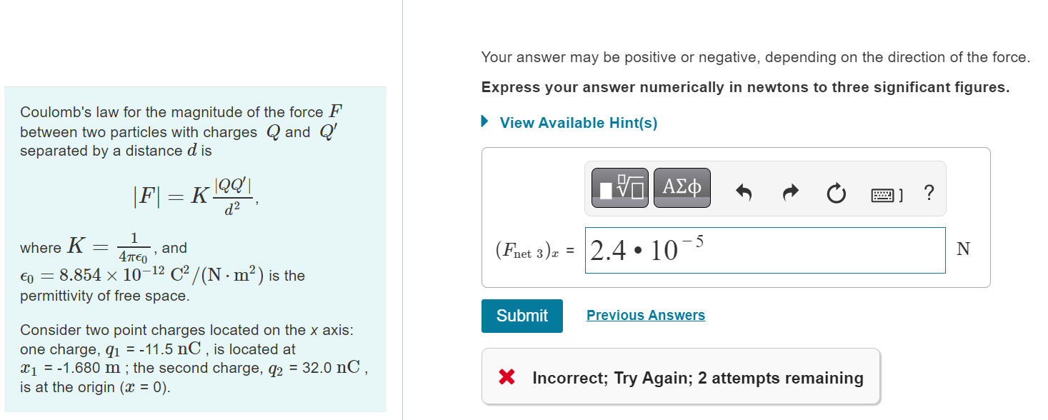 Solved What is (Fnet 3), the x-component of the net force | Chegg.com